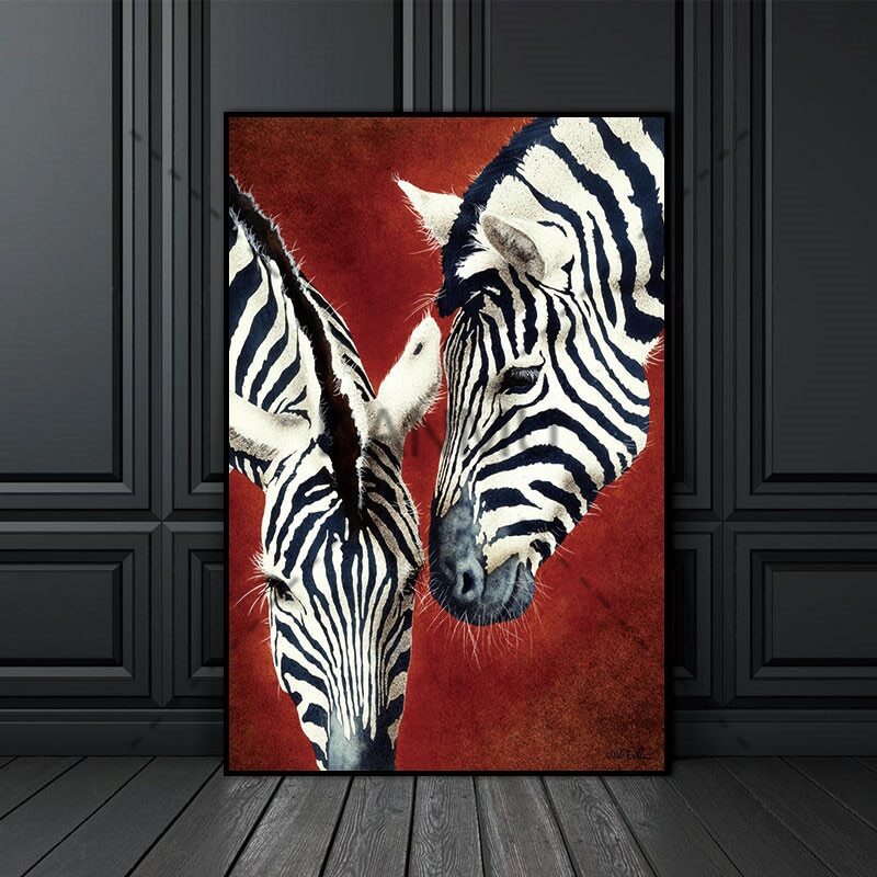 Abstract Zebra Painting