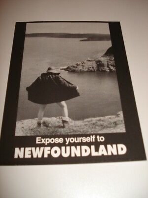 EXPOSE YOURSELF TO NEWFOUNDLAND - poster RARE NOS Signal Hill St. John ...