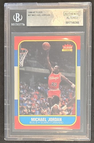 1986-87 Fleer Michael Jordan #57 Rookie RC BGS Authentic Altered | eBay