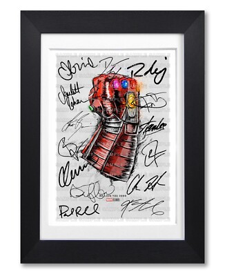 AVENGERS ENDGAME MOVIE CAST SIGNED POSTER PRINT PHOTO AUTOGRAPH POWER ...