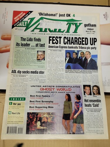 Daily Variety (March 22, 2002) Pre-Owned USA English Magazine VG/VF ...
