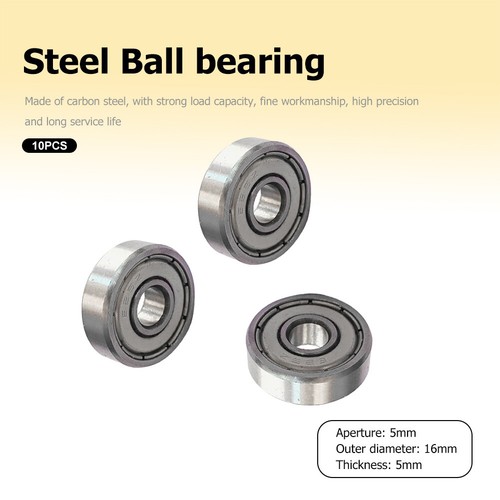 10pcs Ball Bearing Deep Groove 625ZZ Pulley Wheel Bearing for ...