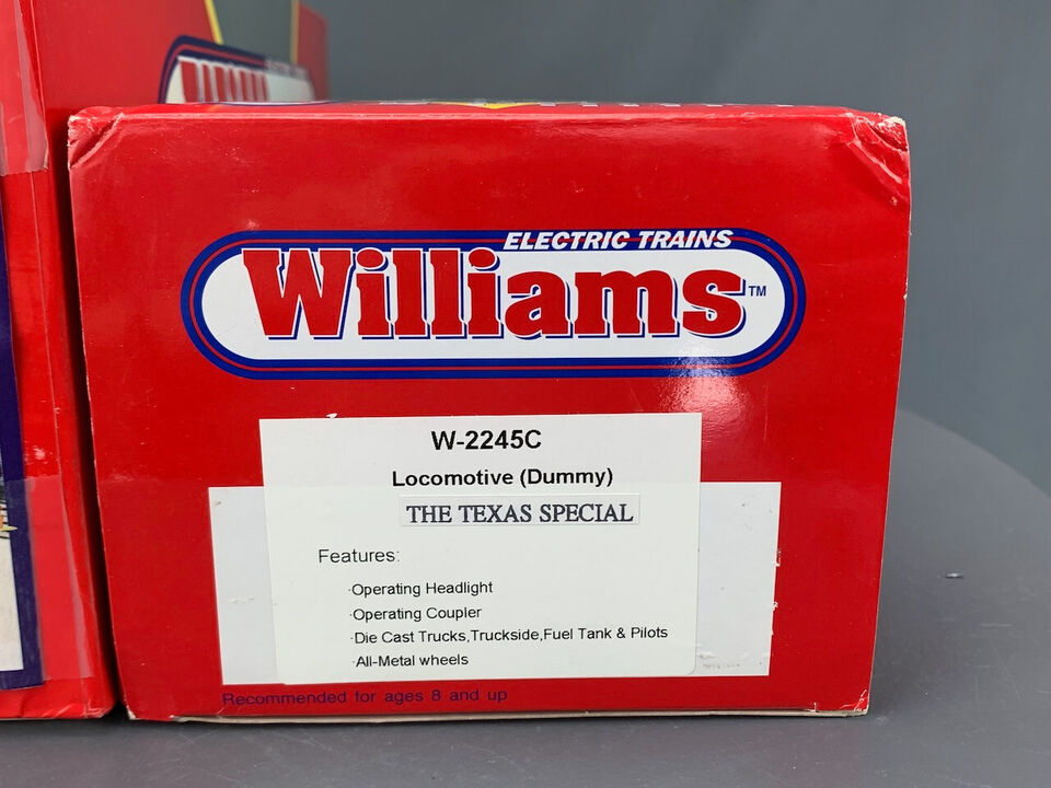 O-27 Williams 2245 & 2445C F3 A/B/A Pwd & Dmy Texas Special Locomotive ...