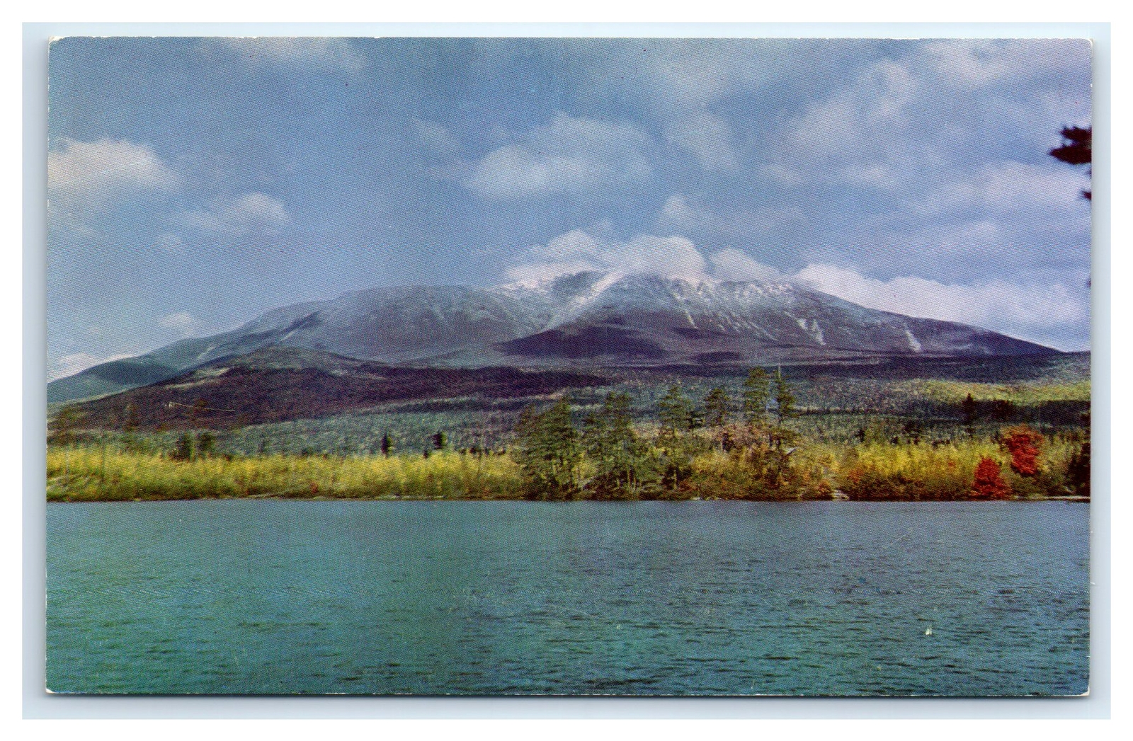 ME Postcard- VIEW OF MT KATAHDIN ELEVATION 5273 FT FROM TOGUE POND | eBay