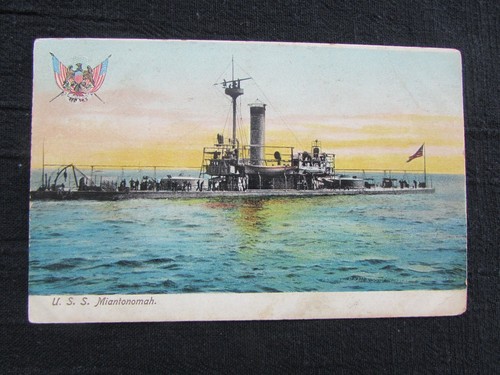 EARLY VIEW - U.S.S. MIANTONOMAH - UNCANCELLED | eBay