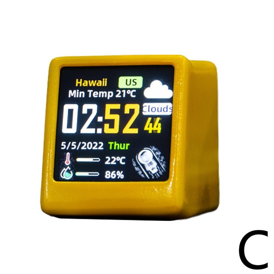 Smart WiFi Weather Forecast Station Bed Clock for Desktop Decoration ...