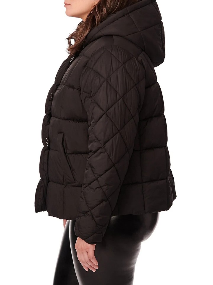 Bernardo Plus Box Quilt Puffer Jacket in Black Size 2X | eBay