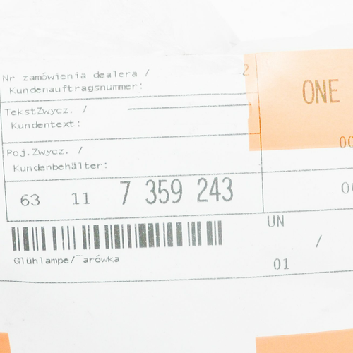 NEW BMW 4 COUPE F32 REAR TAILLIGHT BULB 63117359243 ORIGINAL 63-11-7 ...