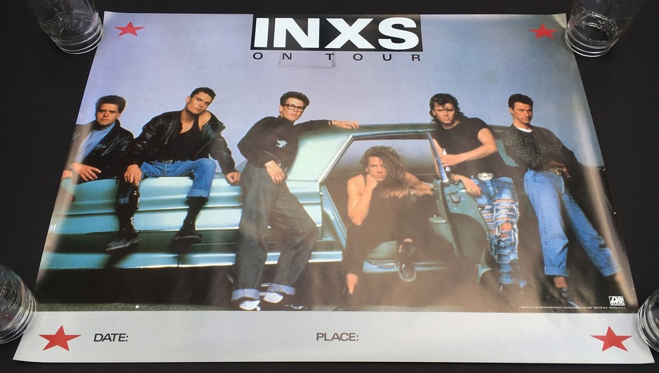 INXS original 1998 Tour promotional poster!!! Michael Hutchence | eBay