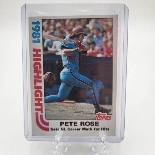 Pete Rose Philadelphia Phillies Baseball Card #4 1982 Topps | eBay
