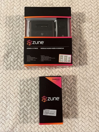 Zune MP3 Player (8gb)(Unused Open Box) & Zune A/V Pack (New & Sealed ...