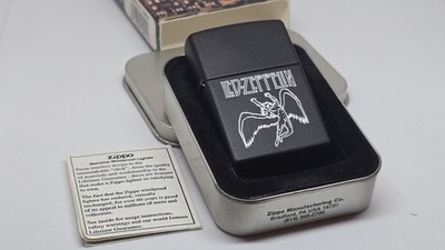 Zippo Led Zeppelin Icarus Lighter Black Matte NOS w/ Box 20142 | eBay