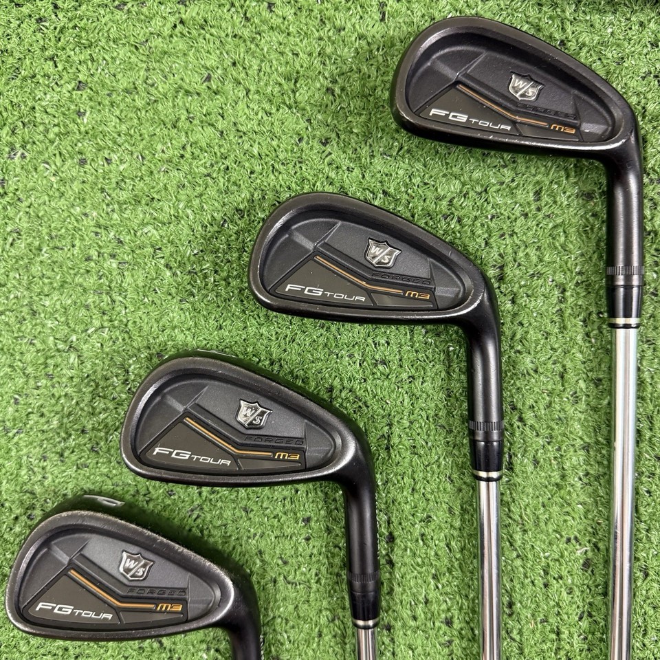 Wilson Staff FG Tour M3 Forged Iron Set 4-PW Dynamic Gold S300 Stiff ...
