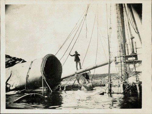 1937 Press Photo Scene of the Wreckage of the USS Maine in Havana ...