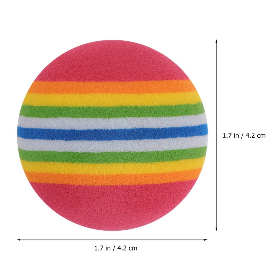 10 Pcs Pet Interactive Toys EVA Rainbow for Kitten Cat Chew Play | eBay ...