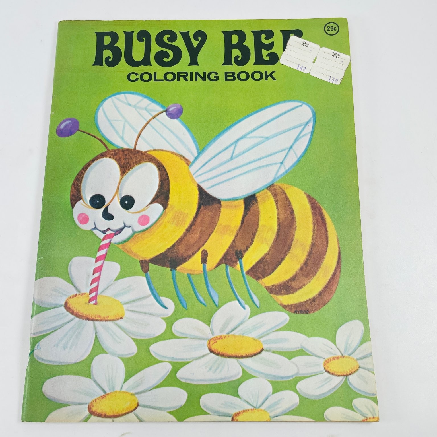 Busy Bee Coloring Book Vintage 29c 1960s Modern Promotions USA ...