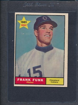 1961 Topps #362 Frank Funk Indians EX *5912 | eBay