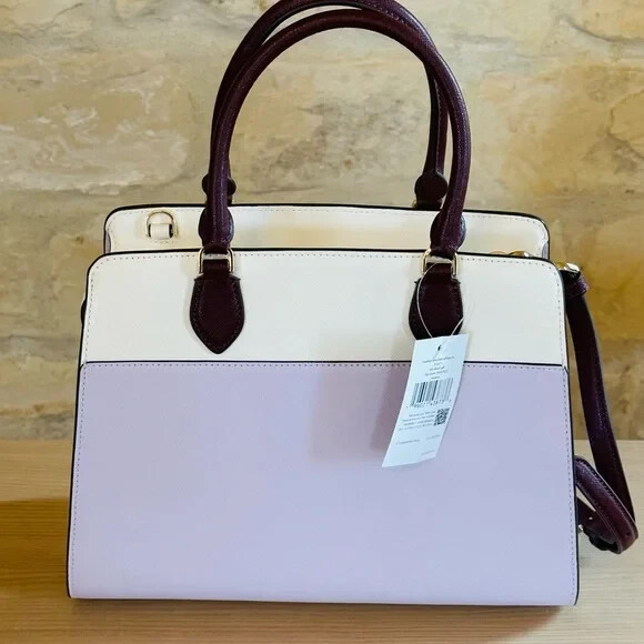 KATE SPADE Madison Colorblock Saffiano Leather Medium Satchel Bag ...