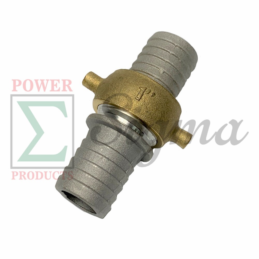 Sigma Aluminum Pin Lug Hose Shank Coupling Set Fitting W/ Brass Nut 1 ...