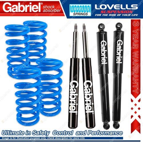 Front Rear Gabriel Ultra Shocks + Coil Springs for Holden Commodore VP ...