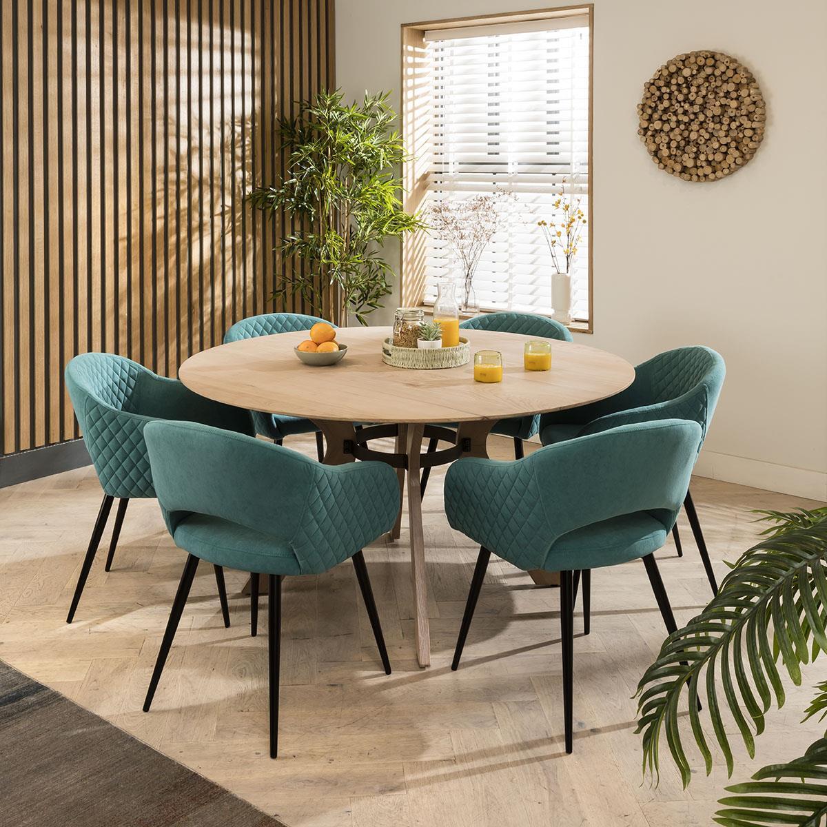 Round Dining Table Seats 6 Acco 6 Seater Round Dining Table Chair Set