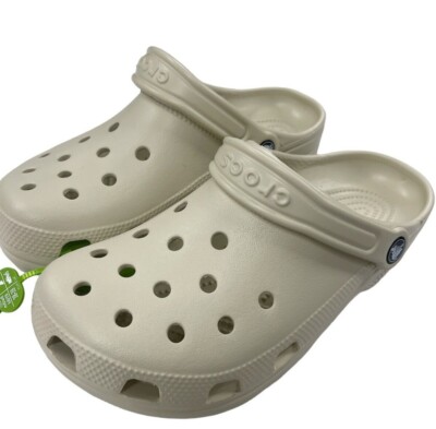 CROCS Classic Clogs BONE/IVORY Unisex Mens/Womens Choose Your Size New ...