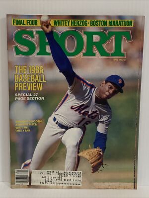 SPORT Magazine, APRIL 1986, METS' DWIGHT GOODEN Cover, WHITEY HERZOG ...