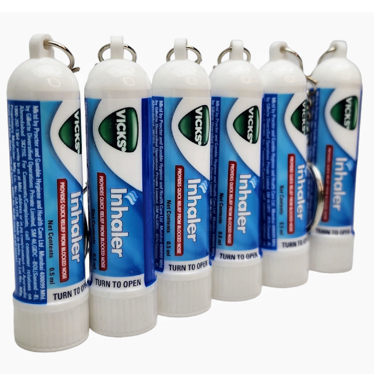 Vicks Inhaler for Nasal Congestion Cold Allergy Blocked Nose Fast ...