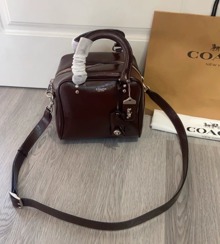 COACH Cube Rogue Bag 20 Shoulder Bag Maple CBH04 Outlet NEW leather | eBay