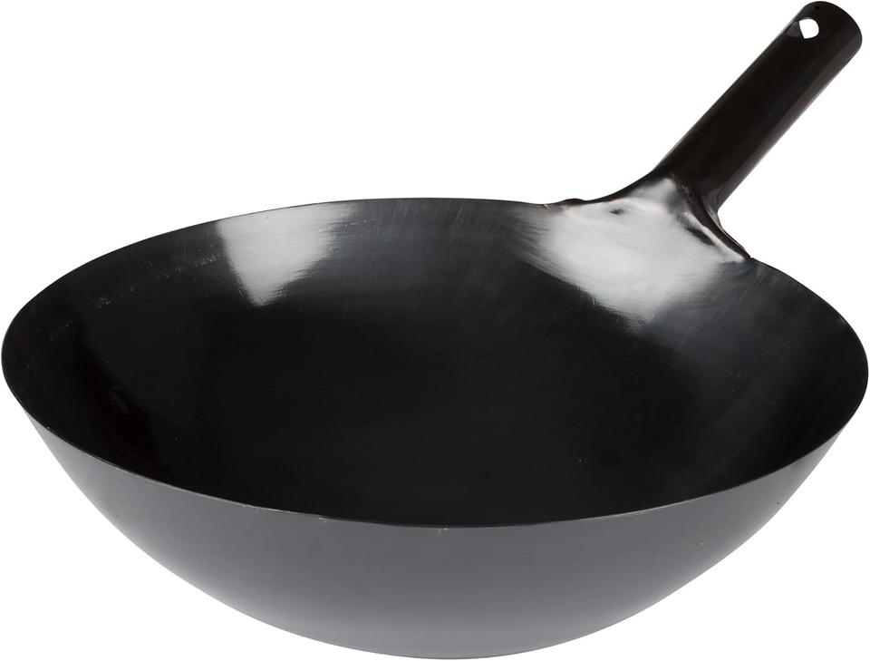 Chinese Wok with Integral Handle, 14-Inch, Black | eBay