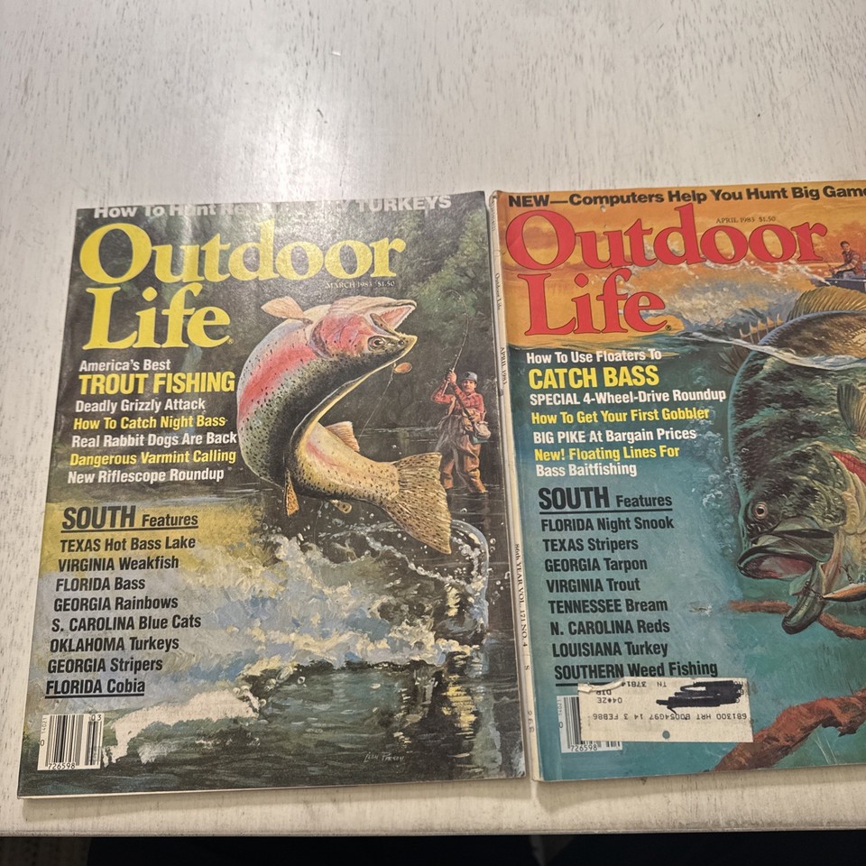 Vintage Lot of (18) OUTDOOR LIFE Magazines from 1983, 1984,1985 Hunting ...