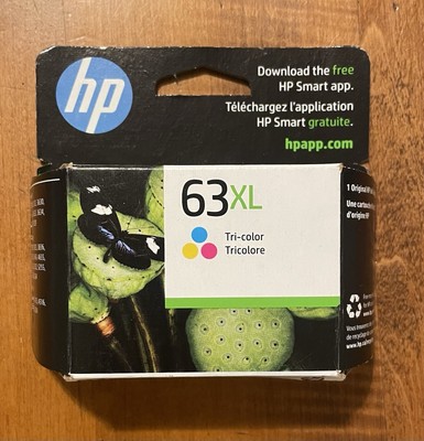 HP 63XL Tri-Color High Yield Original Ink Cartridge Sealed | eBay