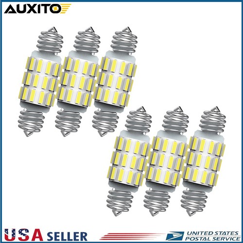 AUXITO 31MM Festoon DE3175 LED Map/Dome Interior Light Bulb 6500K White ...