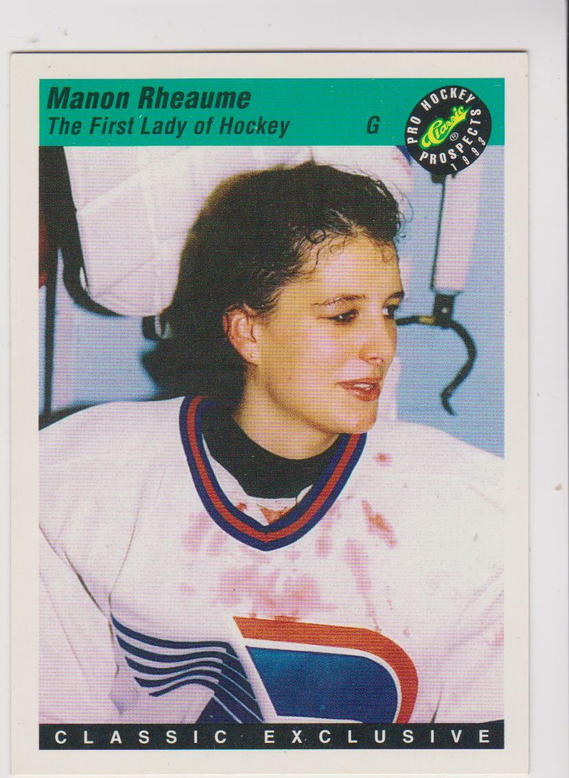 1993 Classic Prospects #2 Manon Rheaume rookie card, Canadian Hockey ...