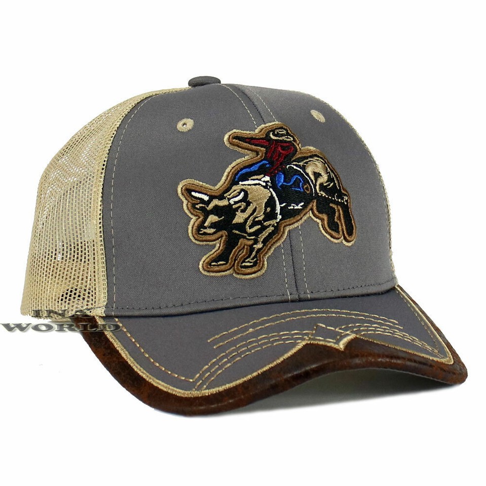 RODEO COWBOY Hat Bull Rider / Horse Western Trucker Mesh Snapback ...