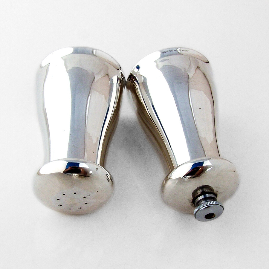 Alvin Salt Shaker Pepper Grinder Set Sterling Silver | eBay