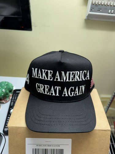 V RARE Black MAGA Cap 45-47 Authentic official Trump 2024 campaign Cali ...