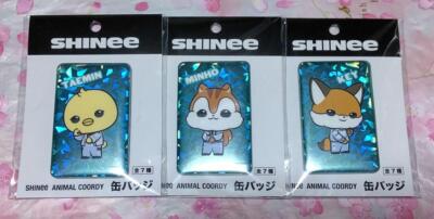 Shinee Animal Coordy Can Badge 3 Types | eBay
