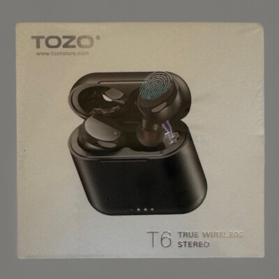 TOZO T6 True Wireless Earbuds Bluetooth Headphones Touch Control Blue ...