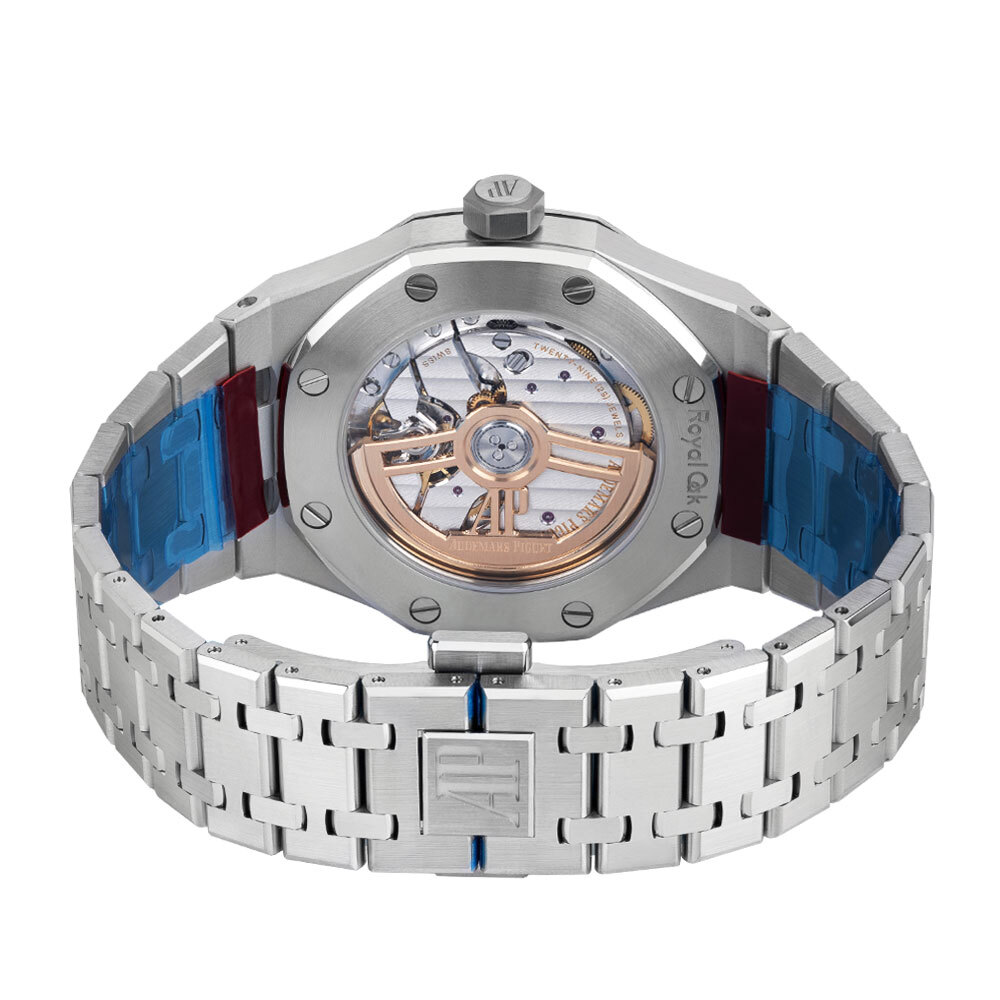 Audemars Piguet Royal Oak Watch 37MM Blue Index Hour Markers Dial ...