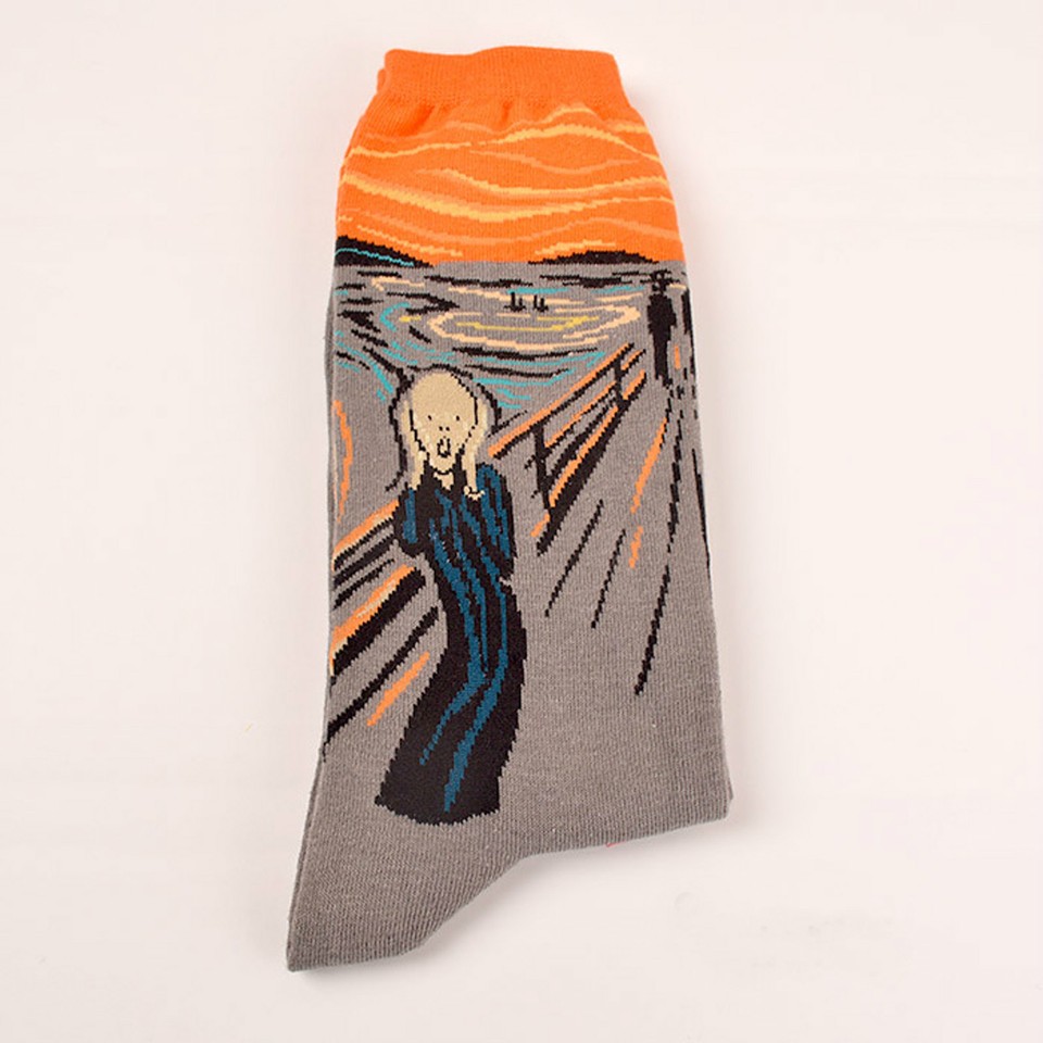 Famous Painting Socks Funky Quirky Unique Hipster Style Designs EU38-41 ...