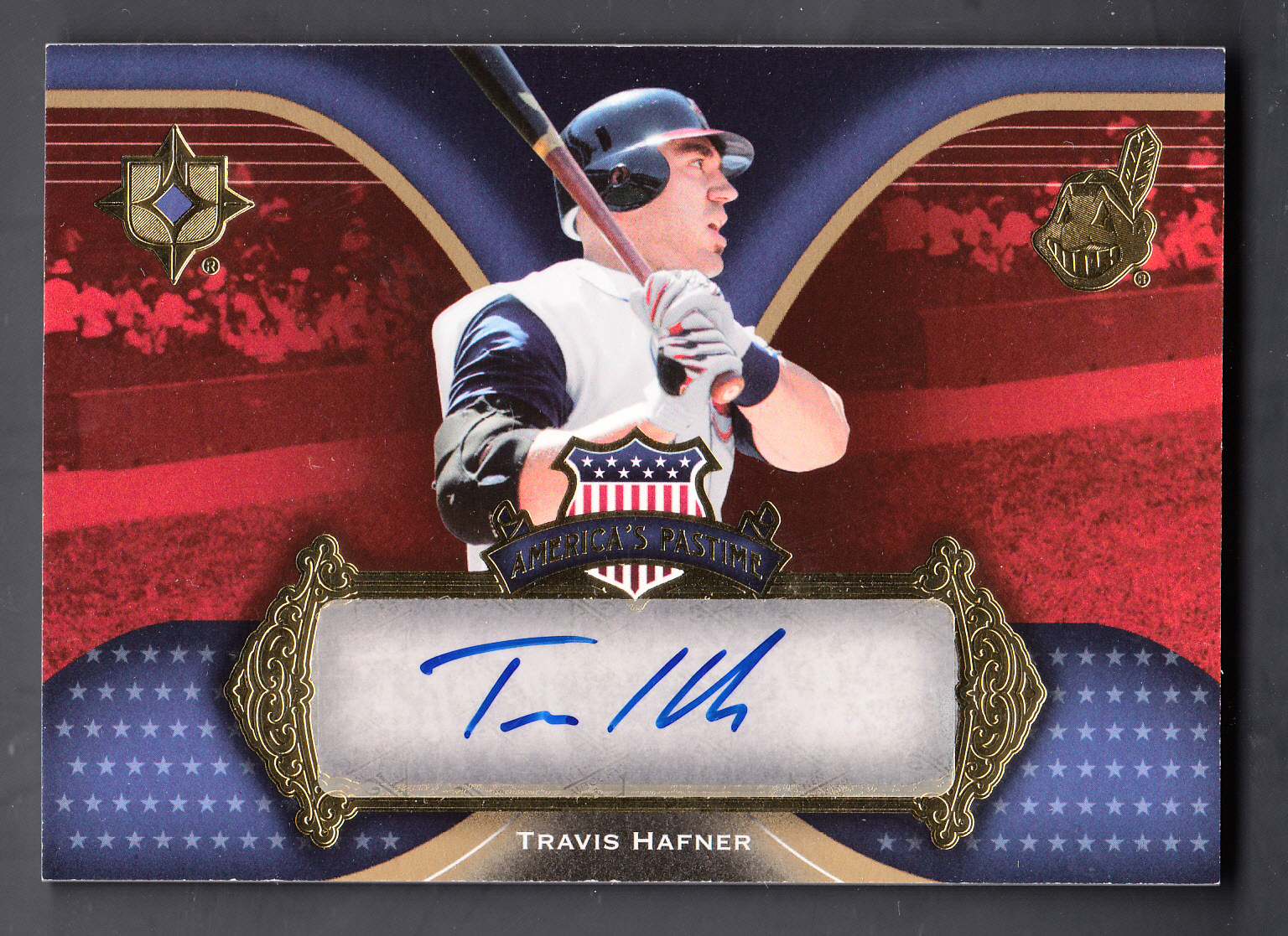 Travis Hafner 2007 Ultimate Collection America's Pastime Autograph Card ...