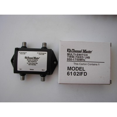 New CHANNEL MASTER MULTI-SWITCH 6102IFD 6102-IFD TWIN FIXED LNB 950 ...