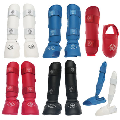 Myikigai Karate Shin Guards Instep Foot Leg Pads Protector WKF Style ...