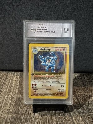 Machamp 1st Edition Holo 1999 Base Set TGA Graded 7.5 | eBay