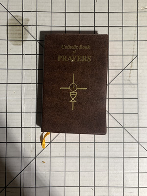 Vintage Catholic Book of Prayers Large Print Vinyl Cover B434 ...