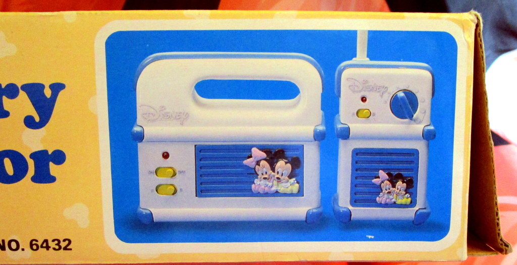 1992 Disney Mickey Minnie Mouse Nursery Baby Monitor COMPLETE WORKING ...