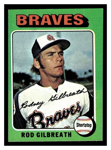1975 TOPPS MINI BASEBALL ROD GILBREATH #431 ATLANTA BRAVES HIGHER HIGH ...