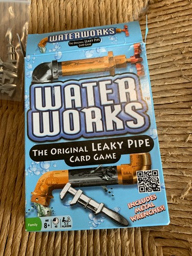 WATER WORKS Card Game LEAKY PIPE METAL WRENCHES Classic 1970s new ...