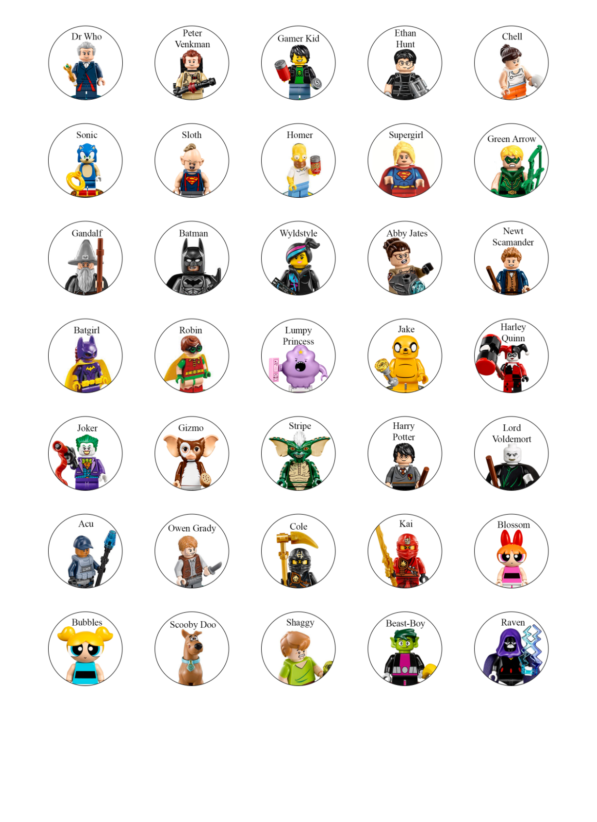 Lego Dimensions NFC Tag pick any character or vehicle *Please read ...